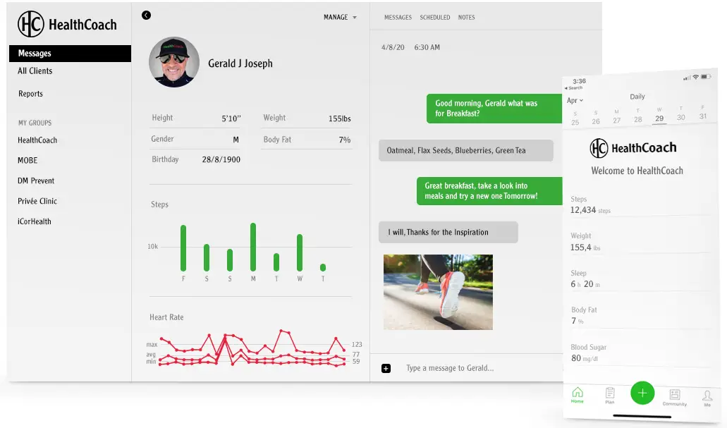 HealthCoach - Tracking Evidence-Base Lifestyle Wellness Outcomes